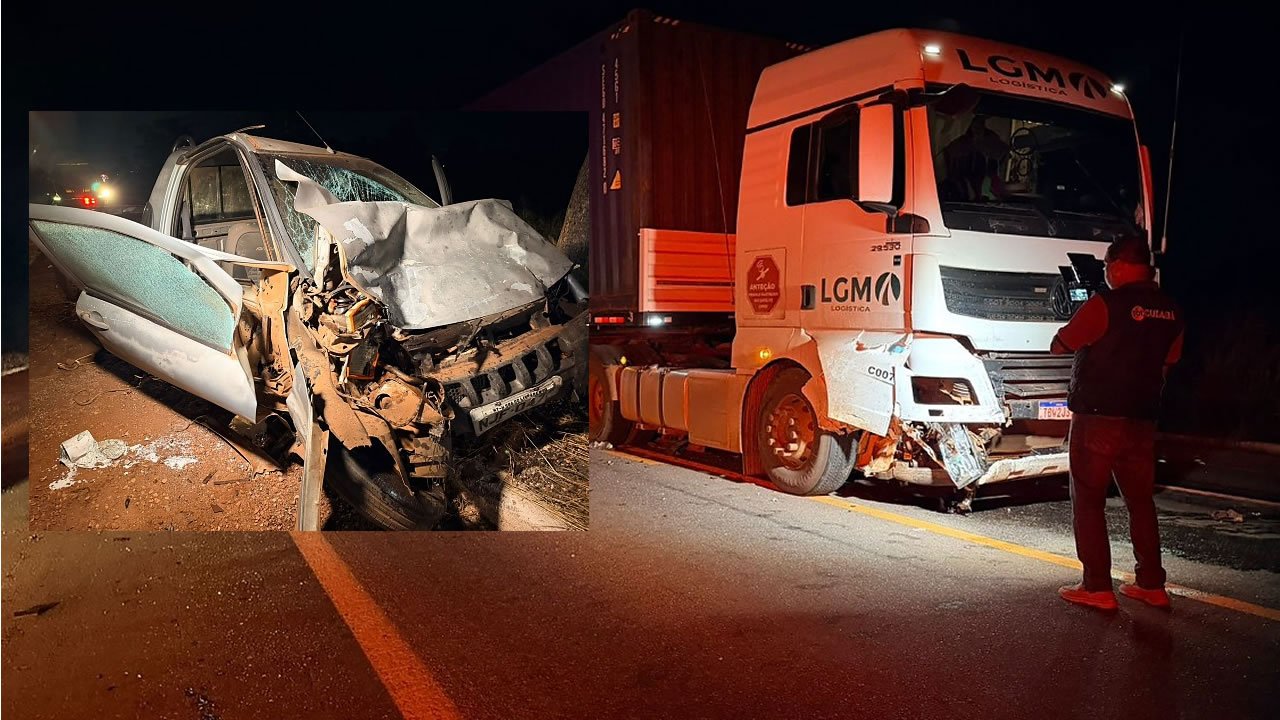 Caminhoneiro filma carro em zigue-zague segundos antes de batida na BR ...
